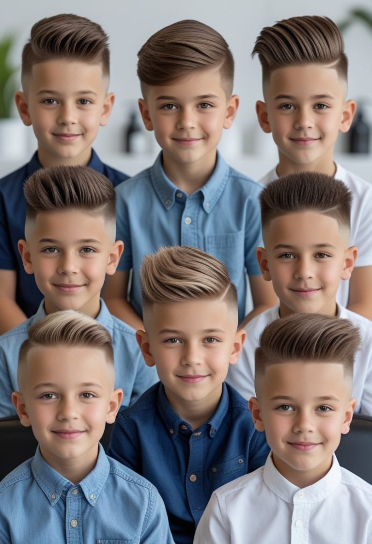 Trendy Boys’ Haircuts: Modern and Easy Side-Part Styles