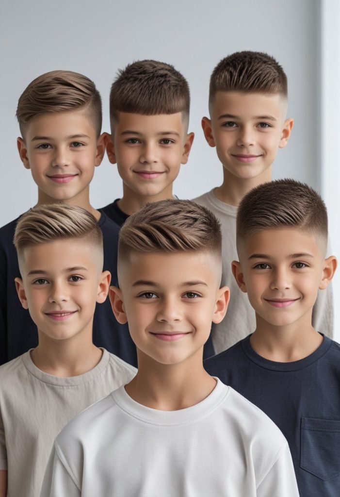 Trendy Boys’ Haircuts: Modern and Easy Side-Part Styles